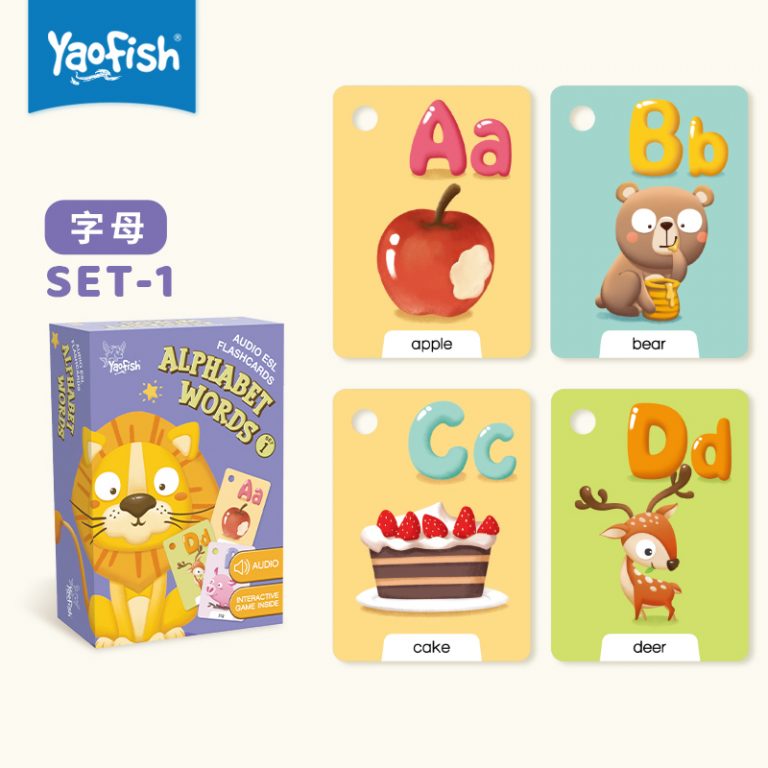 Audio English Flashcards Level 1—Alphabet Words – yaofish鳐鳐鱼